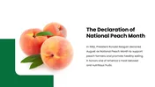 National Peach Month Presentation And Google Slides