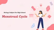 Biology Subject For High School Menstrual Cycle PowerPoint
