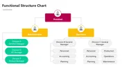 Functional Organization Structure Diagram Presentation