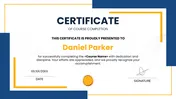 Course Completion Certificate PowerPoint Presenatation