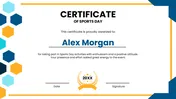 Sports Day Certificate Presentation And Google Slides