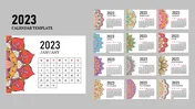 2023 Yearly Calendar Google Slides and PowerPoint Themes