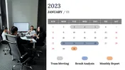 Get Now! 2023 Planning Calendar PowerPoint Template