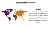 Editable Map of World PowerPoint and Google Slides Templates
