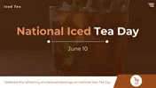 National Iced Tea Day PowerPoint and Google Slides Templates