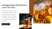 National Iced Tea Day PowerPoint and Google Slides Templates