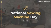 National Sewing Machine Day PowerPoint and Google Slides