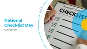 National Checklist Day PPT And Google Slides Templates