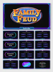 Iconic TV Shows Family Feud For PPT And Google Slides