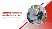 Entrepreneurs Business Plan PowerPoint And Canva Template