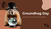 Groundhog Day PPT Presentation And Canva Template