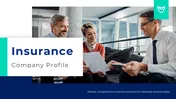 Insurance Company Profile PowerPoint And Canva Template