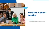 Modern School Profile PowerPoint And Canva Template