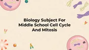 Biology Subject For Middle School Cell Cycle And Mitosis