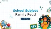 Use This School Subject Family Feud PPT And Canva Template