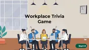 Get The Workplace Trivia Game PPT And Canva Template