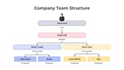 Use This Company Team Structure PPT And Canva Templates
