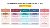 Sales And Marketing Organization Chart Canva Templates