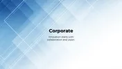 Blue Background Corporate PowerPoint And Canva Template
