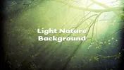 Light Nature Background PowerPoint And Canva Template