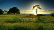 Light Nature Background PowerPoint And Canva Template