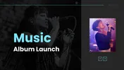Use This Music Album Launch PowerPoint And Canva Template