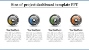 Visual Project Dashboard PPT Template and Google Slides