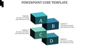 Cube Math Strategy PowerPoint PPT Template