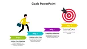 Editable Goals Presentation Template For Growth