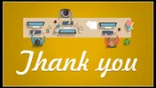 Impressive Thank You For PPT Slide Template Design