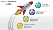 Best Rocket Patterned Timeline PowerPoint Presentation