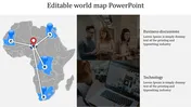 World Map Countries & Continents PowerPoint & Google Slides