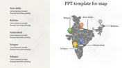Free India Map PowerPoint Template and Google Slides