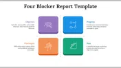 Four Blocker Report Presentation and Google Slides Templates