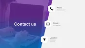 Contact Us Slide Template — Edit and Present in Minutes