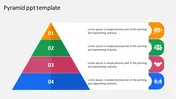 Add To Cart Pyramid PPT Templates Slide Design-Five Node
