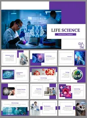 Multi-Color Life Science PPT Presentation Template