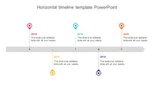 Straight Horizontal Blank Timeline Presentation Template