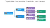 Get Free PowerPoint Template Organizational Chart Slide