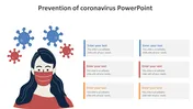 Prevention Of Coronavirus PPT With Blue Background