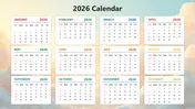 August PowerPoint Template - Calendar Design