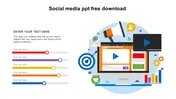 Concise Social Media PPT Presentation and Google Slides