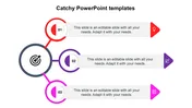 Effective Target Icon PowerPoint Slide Template Design