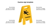 Attractive Caution PowerPoint Template PPT Presentation
