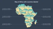 Free Editable Map Of Africa PowerPoint and Google Slides