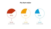 Buy Now! Cool Pie Charts Presentation Template Slide