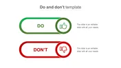Do and Don't PPT Presentation Template and Google Slides