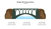 Gray Colored Bridge PowerPoint Template for Presentation