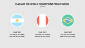Try Variety Of Flags Free PPT Template For Presentation