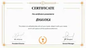 Best Certificate Border PPT Template and Google Slides